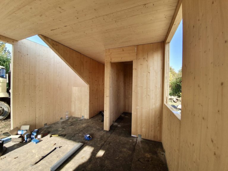 Aan de hand van CLT uw woning bouwen